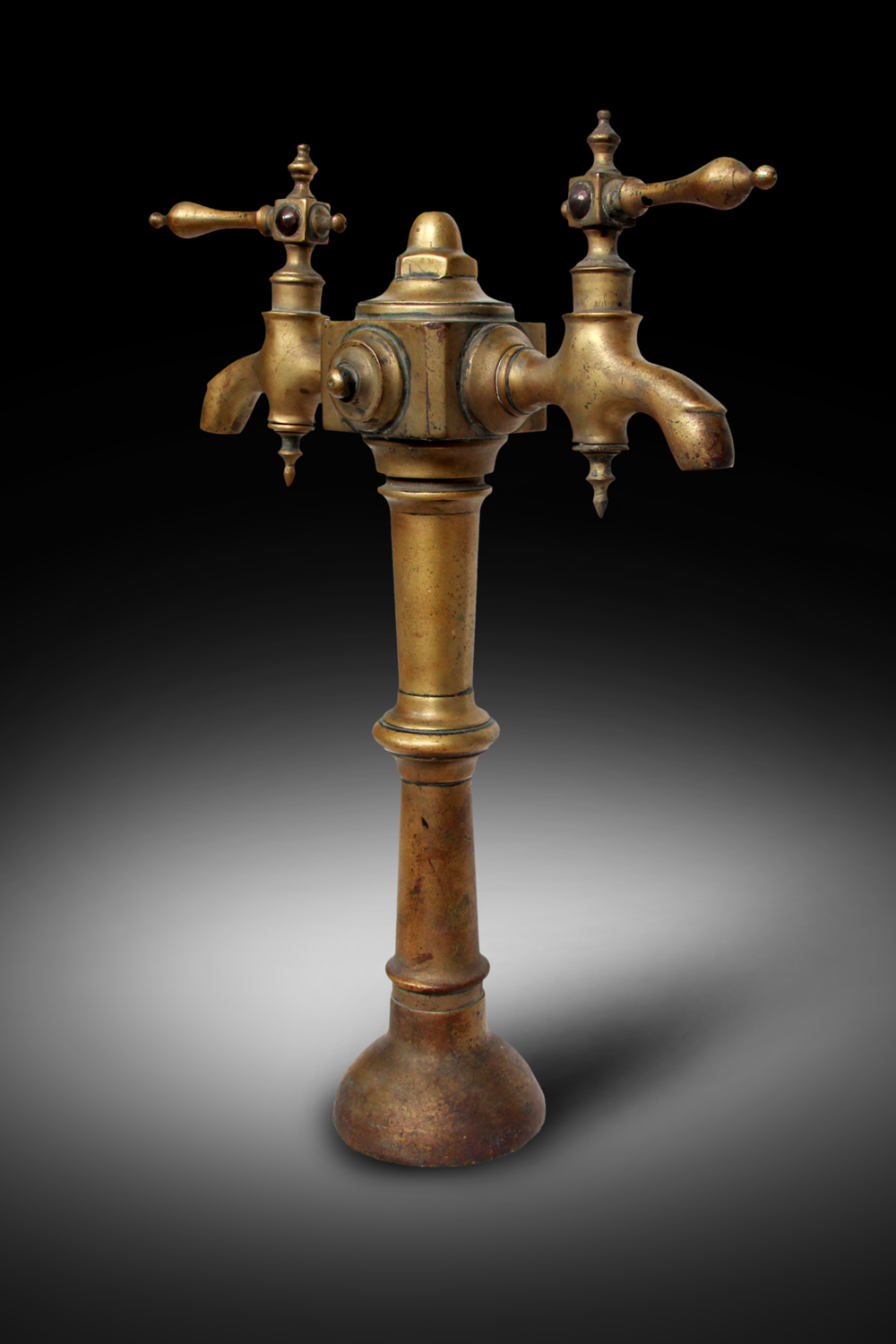 A LARGE ISLAMIC HAMMAM COOLING FRUIT SYRUP DOUBLE HEADED FAUCET'S ...