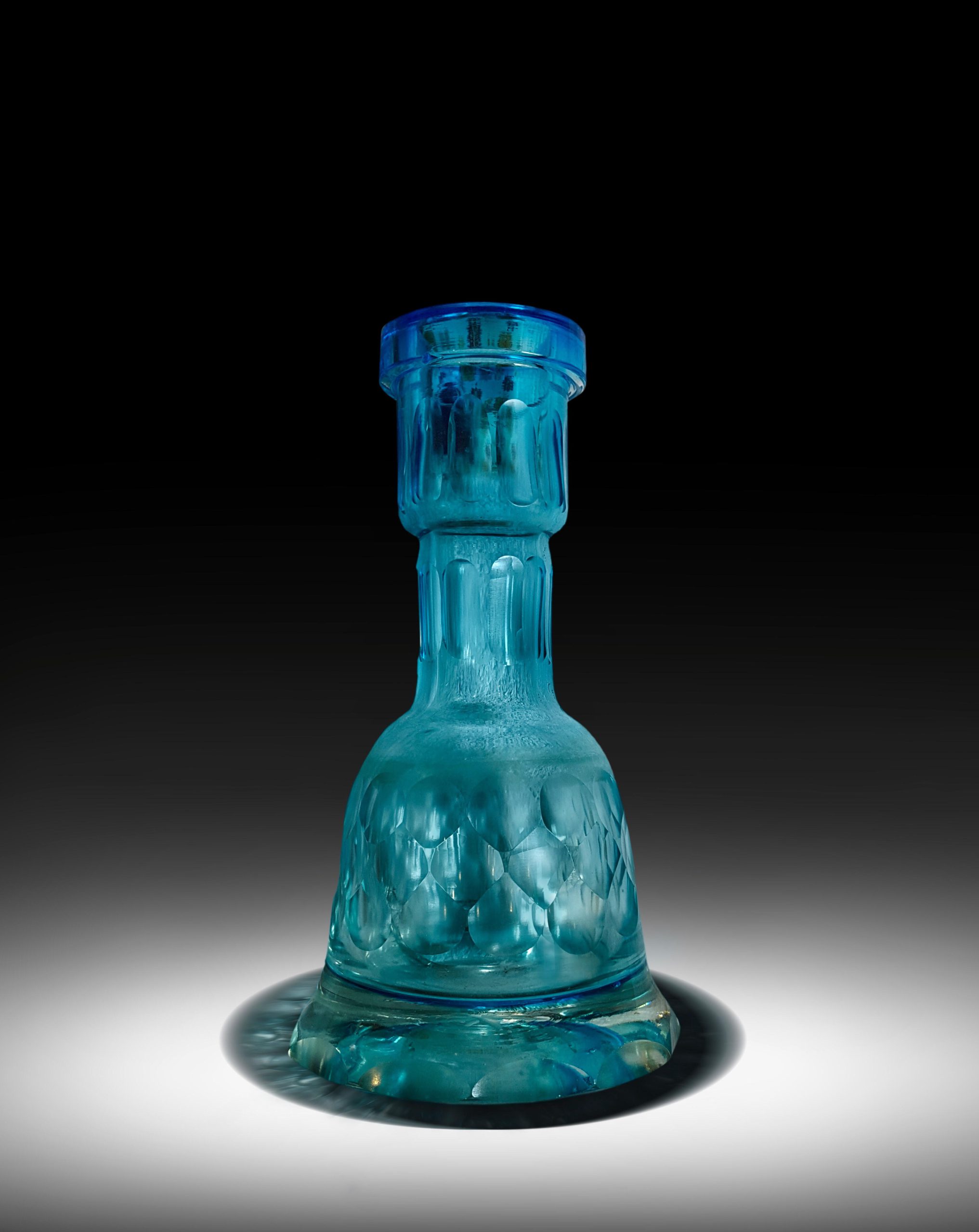 BOHEMIAN OVERLAY GLASS HUQQA BASE - Hatefi collections