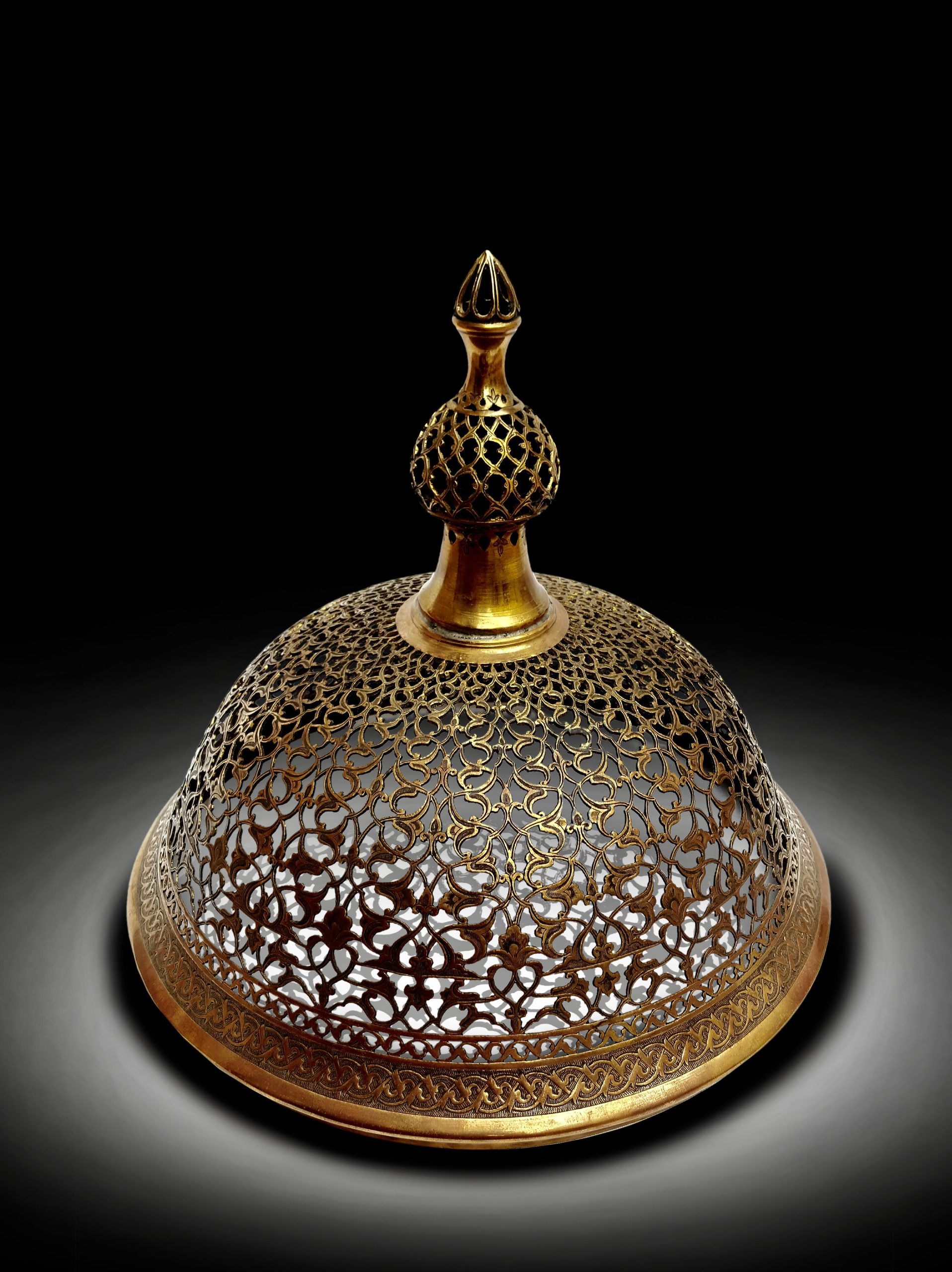 AN AYYUBID BRASS OPENWORK DOMICAL SHAPE - Hatefi collections