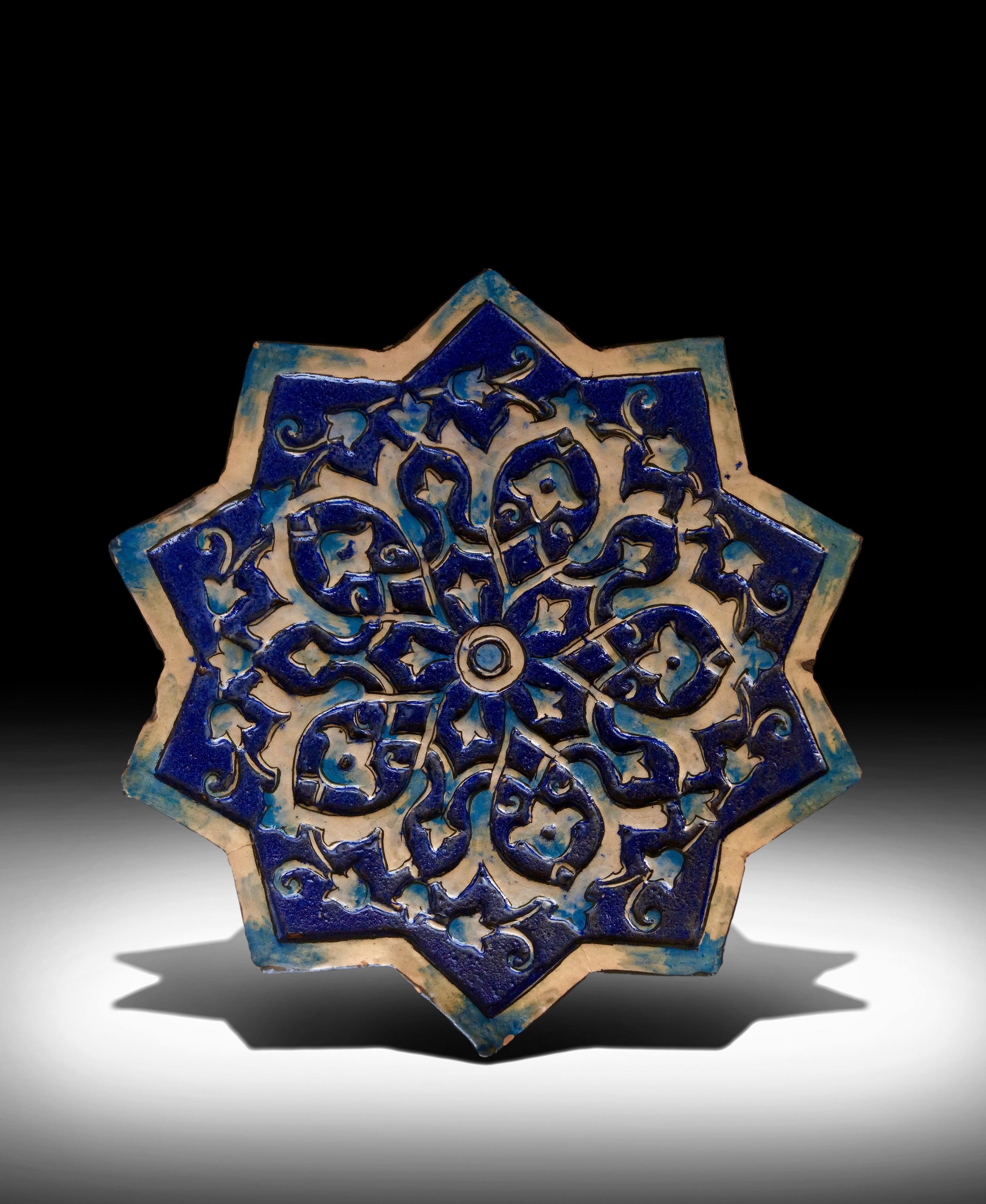 IN A STYLE OF TIMURID POTTERY STAR TILE - Hatefi collections